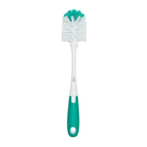 oxo tot bottle brush with nipple cleaner, teal