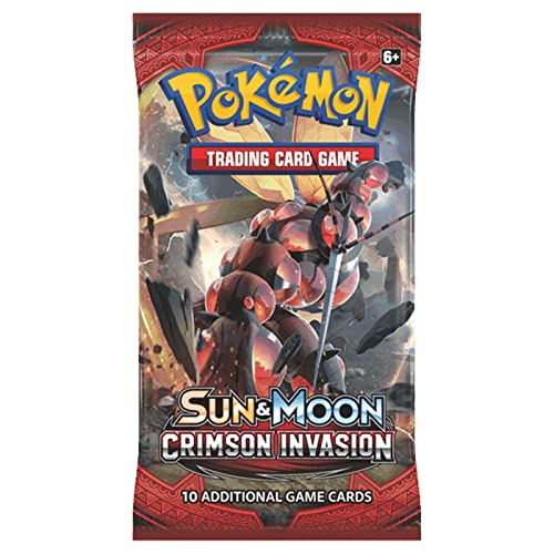 Pokemon POK81249 Sun and Moon Crimson Invasion Booster Packet Card Game