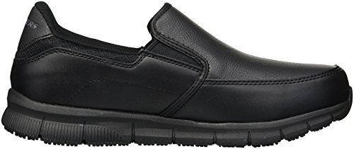 Skechers for Work Women's Nampa-Annod Food Service Shoe,black polyurethane,6.5 W US