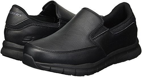 Skechers for Work Women's Nampa-Annod Food Service Shoe,black polyurethane,6.5 W US