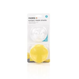 Medela Contact Nipple Shield for Breastfeeding, 20mm Small Nippleshield, For Latch Difficulties or Flat or Inverted Nipples, 2 Count with Carrying Case, Made Without BPA, 3 Piece Set