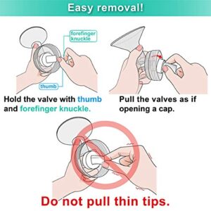 Nenesupply 6 pc Duckbill Valves Compatible with Spectra S1 Spectra S2 Breastpumps Not Original Spectra Pump Parts Replace Spectra Duckbill Valves and Spectra Valves