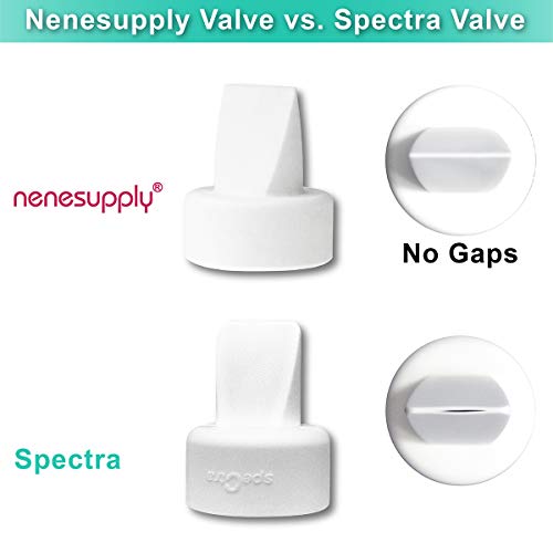 Nenesupply 6 pc Duckbill Valves Compatible with Spectra S1 Spectra S2 Breastpumps Not Original Spectra Pump Parts Replace Spectra Duckbill Valves and Spectra Valves