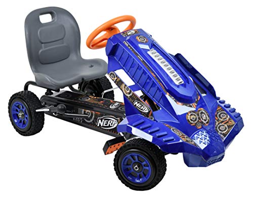 Hauck Nerf Striker Go Kart Ride On, Blue and Orange, 4 months to 96 months