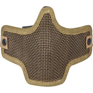 valken airsoft kilo 2g mesh face mask - tan