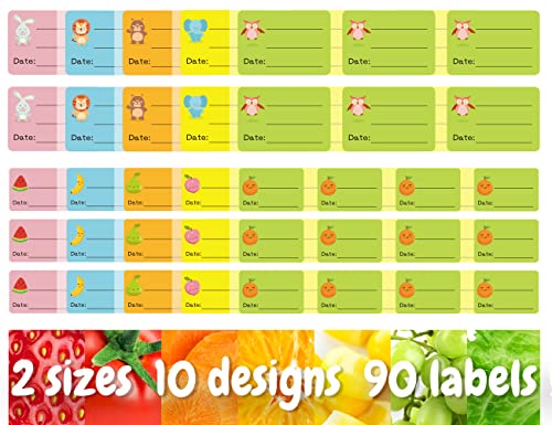 Baby Daycare Labels, Removable Write-On Date Labels for OXO Tot Baby Blocks Food Storage Containers, Trays, Jars, Freezer & Dishwasher Friendly, for Infants & Babies