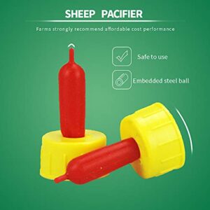 Lucky Farm Lamb Rubber Pacifier Milk Drink Nipples 10pcs for Feeding Sheep Goat Lamb Puppy