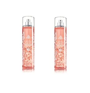 bath & body works pretty as peach fine fragrance mist pack of 2