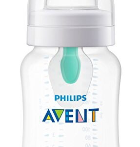 Philips AVENT Anti-Colic Baby Bottle with AirFree Vent, Clear, 9 Oz