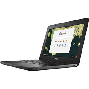 dell chromebook 11-3180 intel celeron n3060 x2 1.6ghz 4gb 32gb, black (certified refurbished)