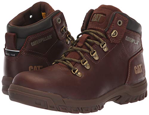 Cat Footwear Women's Mae Waterproof Steel Toe Work Boot, Cocoa, 8 Wide