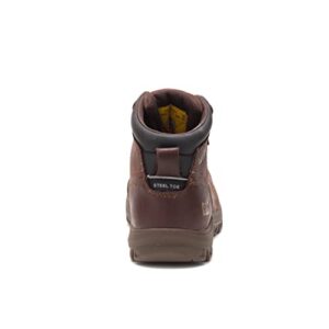 Cat Footwear Women's Mae Waterproof Steel Toe Work Boot, Cocoa, 8 Wide