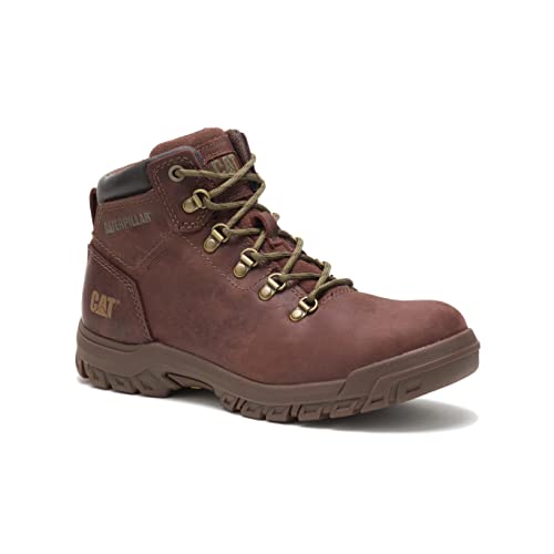 Cat Footwear Women's Mae Waterproof Steel Toe Work Boot, Cocoa, 8 Wide