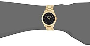 Michael Kors Men's Slim Runway Quartz Stainless-Steel Strap, Gold, 22 Casual Watch (Model: MK8621)