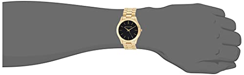 Michael Kors Men's Slim Runway Quartz Stainless-Steel Strap, Gold, 22 Casual Watch (Model: MK8621)