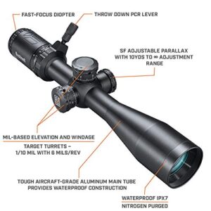 Bushnell AR Optics 1-4x24mm Riflescope with FFP Drop Zone-223 BCD Reticle, Waterproof and Fully-Multi Coated