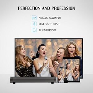 Sound Bar TV Soundbar Wired and Wireless Bluetooth Home Theater TV Speaker, Surround Sound Bar for TV, PC, Cellphone