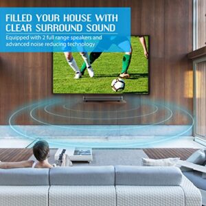 Sound Bar TV Soundbar Wired and Wireless Bluetooth Home Theater TV Speaker, Surround Sound Bar for TV, PC, Cellphone