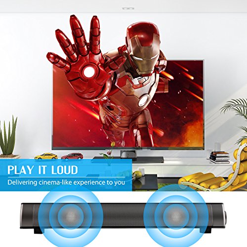 Sound Bar TV Soundbar Wired and Wireless Bluetooth Home Theater TV Speaker, Surround Sound Bar for TV, PC, Cellphone