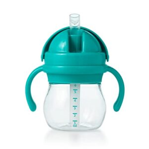 OXO Tot 6 Ounce Transitions Straw Cup with Removable Handles - Teal