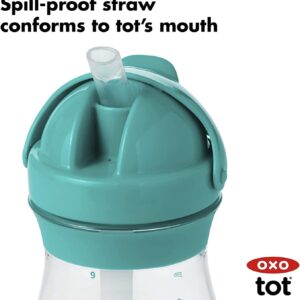 OXO Tot Transitions Straw Cup, 9 oz, Teal, Pack of 1