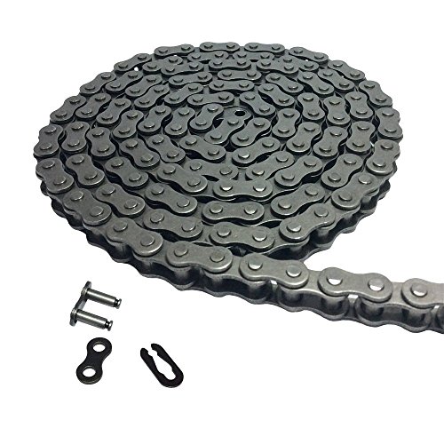 AZSSMUK #35 Roller Chain 5 Feet 40Mn Carbon Steel Material with 1 Connecting Link for Go Kart, Motorcycles, Mini Bike Chain Replacements…