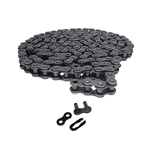 AZSSMUK #35 Roller Chain 5 Feet 40Mn Carbon Steel Material with 1 Connecting Link for Go Kart, Motorcycles, Mini Bike Chain Replacements…