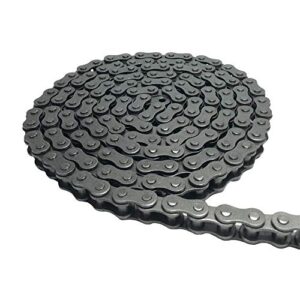 AZSSMUK #35 Roller Chain 5 Feet 40Mn Carbon Steel Material with 1 Connecting Link for Go Kart, Motorcycles, Mini Bike Chain Replacements…