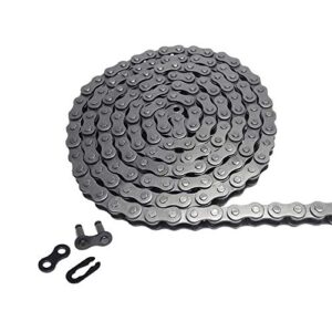 AZSSMUK #35 Roller Chain 5 Feet 40Mn Carbon Steel Material with 1 Connecting Link for Go Kart, Motorcycles, Mini Bike Chain Replacements…