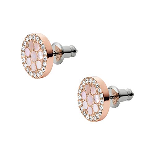 Fossil Women's Rose Gold-Tone Stud Earrings, Color: Rose Gold (Model: JF02906791)