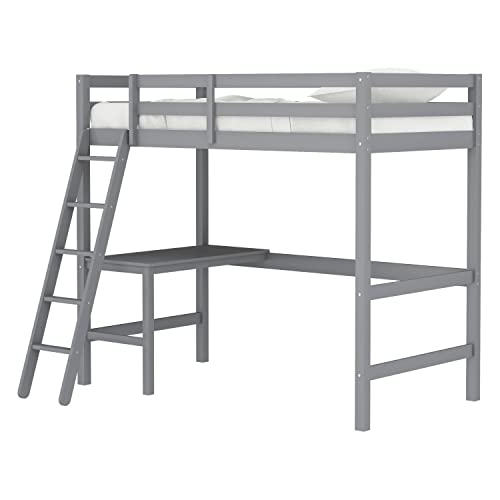 Hillsdale Furniture Caspian Twin Loft Bed, Gray