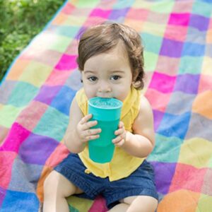 Dr. Brown's Milestones Cheers 360 Training Sippy Cups for Babies and Toddlers, Blue & Aqua, 10oz, 2-Pack, BPA Free, 9m+