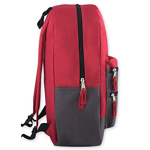 Trail maker Multi Pocket Multicolor Backpack with Adjustable Padded Straps