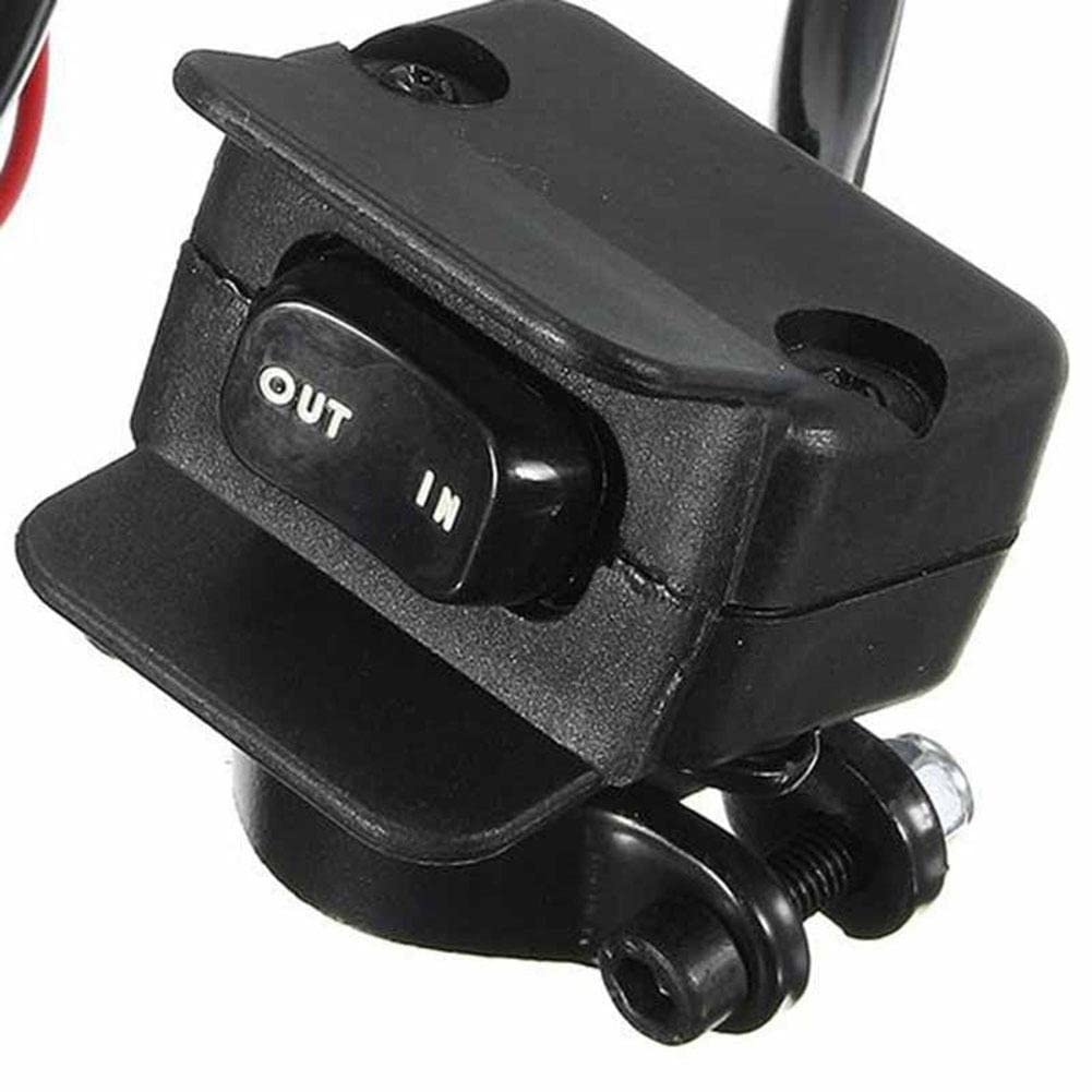 ZHUOTOP Heavy Duty Handlebar Control Line Winch Rocker Switch Handlebar Control Warn For ATV/UTV