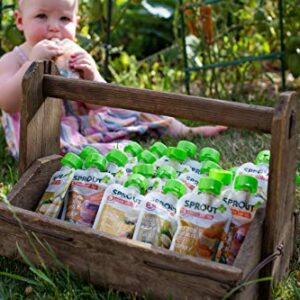 Sprout Organic Baby Food, Stage 3 Pouches, Root Veg & Beef, Creamy Veg & Chicken, Harvest Veg & Chicken Variety Pack, 4 Oz Purees (Pack of 18)