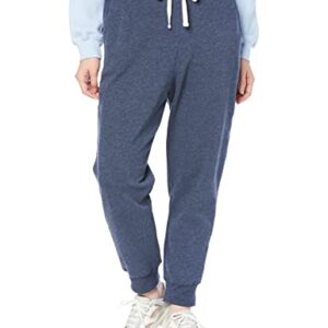 Amazon Essentials Women's French Terry Fleece Jogger Sweatpant (Available in Plus Size), Navy Heather, Small