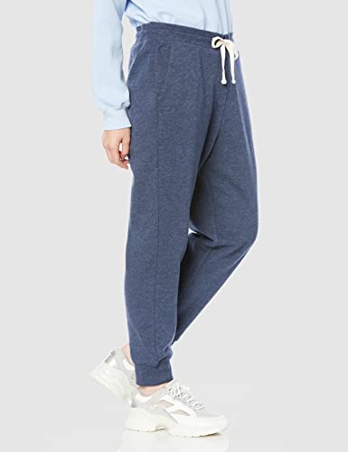 Amazon Essentials Women's French Terry Fleece Jogger Sweatpant (Available in Plus Size), Navy Heather, Small