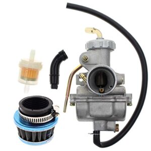 carbhub pz20 carburetor for kazuma baja 50cc 70cc 90cc 110cc 125cc taotao 110b nst sunl chinese quad 4 stroke atv 4 wheeler go kart dirt bike honda crf50f xl75 crf80f xr50r with air fuel filter