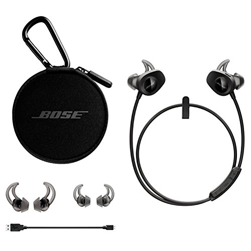 Bose SoundSport, Wireless Earbuds, (Sweatproof Bluetooth Headphones for Running and Sports), Black (Renewed)