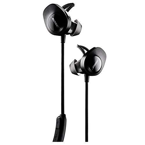 Bose SoundSport, Wireless Earbuds, (Sweatproof Bluetooth Headphones for Running and Sports), Black (Renewed)