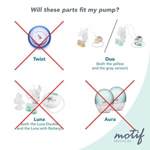 Motif Duo Diaphragms, Replacement Parts for Breast Pump, Protective Barrier