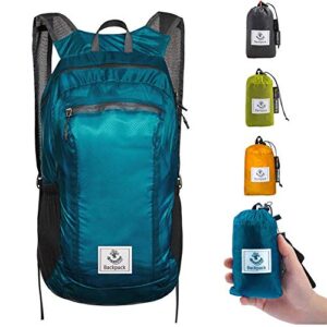 4monster hiking daypack,water resistant lightweight packable backpack for travel camping outdoor (blue, 16l)