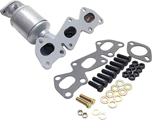 Evan Fischer Catalytic Converter Set of 2 Compatible with 2006-2007 Hyundai Sonata, 2006-2010 Azera, 2007-2008 Entourage, Fits 2006-2010 Kia Sedona Firewall and Radiator Side