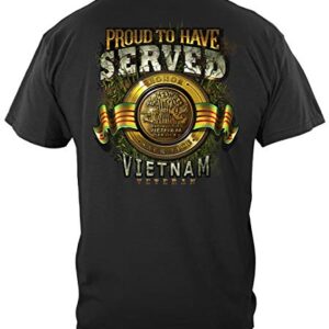 Erazor Bits Military T Shirt, Proud to Have Served in Vietnam Shirt, Short Sleeve Shirts for Vietnam Veterans, United States Armed Forces Apparel MM2343XL (X-Large)