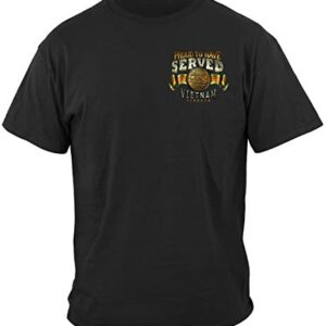 Erazor Bits Military T Shirt, Proud to Have Served in Vietnam Shirt, Short Sleeve Shirts for Vietnam Veterans, United States Armed Forces Apparel MM2343XL (X-Large)