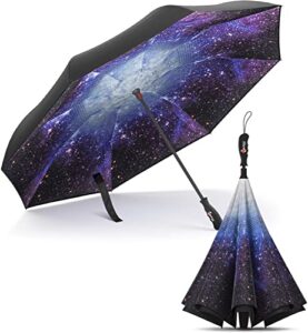 repel umbrella inverted umbrella for rain - windproof reverse umbrella w/ 8 fiberglass reinforced ribs - easy open/close upside down umbrella - large inside out umbrella for rain and uv protection