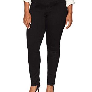 Lee Women's Plus Size Sculpting Slim Fit Skinny Leg Pull On Jean, Black, 22W Medium