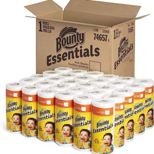 Bounty Paper Towels, White, Regular Roll, 40 Sheets Per Roll (Case of 30)