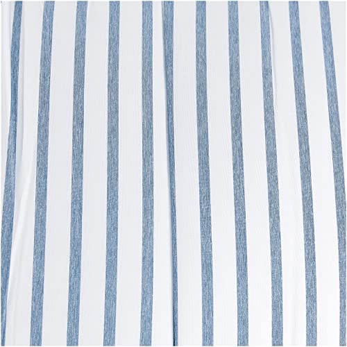 LINENSPA All Season Hypoallergenic Down Alternative Microfiber Comforter, Queen, Light Blue/White