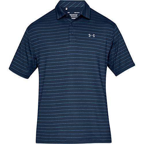 Under Armour Men's Playoff 2.0 Golf Polo , Academy Blue (409)/Pitch Gray , Medium